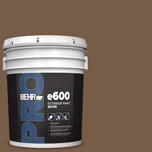 BEHR PRO 5 gal. #N250-7 Mission Brown Low Luster Exterior Paint PR62305 ...