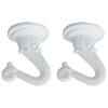 Commercial Electric 1-1/2 in. White Decorative Swag Hook for Ceiling ...