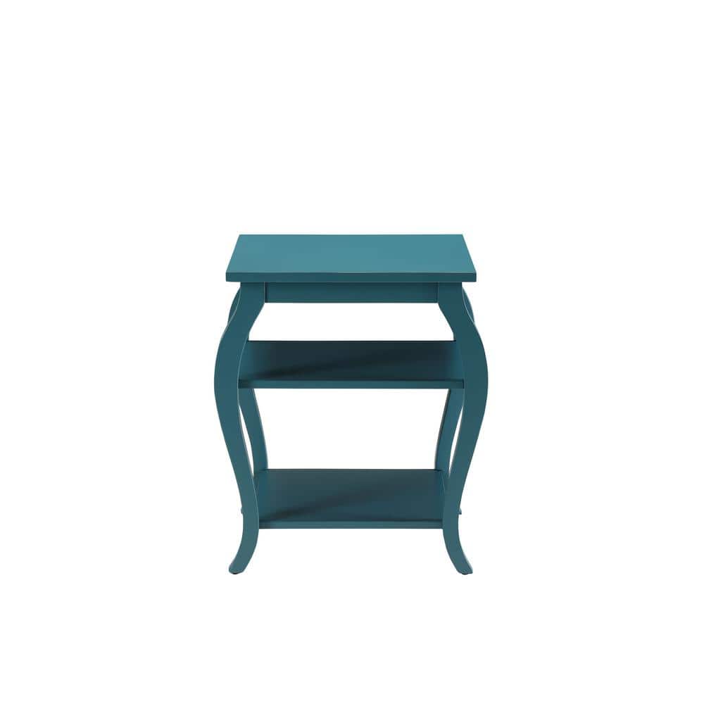 Acme Furniture Becci Teal Storage End Table 82832 - The Home Depot