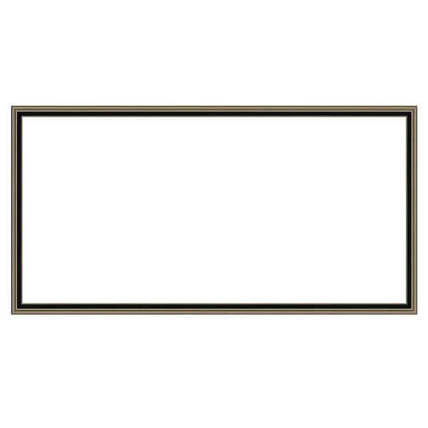 MEDUNJESS 70 in. W x 36 in. H Rectangular Titanium Gold and Black ...
