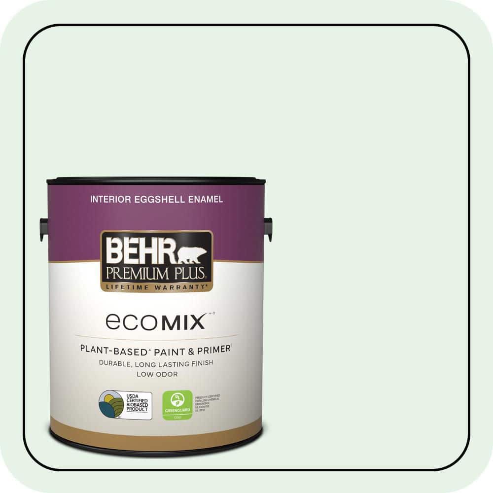 BEHR PREMIUM PLUS 1 gal. #PPL-25 Sign Of Spring Eggshell Enamel EcoMix ...