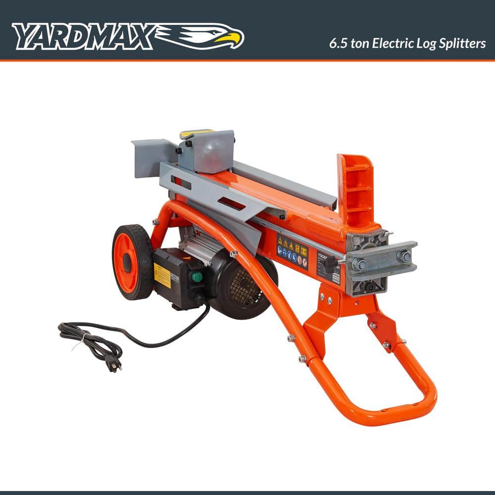 YARDMAX 6.5 Ton 15 Amp Horizontal Electric Log Splitter YS0650 The Home Depot