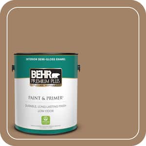BEHR PREMIUM PLUS 1 qt. #280F-5 New Chestnut Flat Low Odor Interior ...