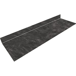 THINSCAPE 8 ft. L x 25 in. D Engineered Composite Countertop in Midday ...