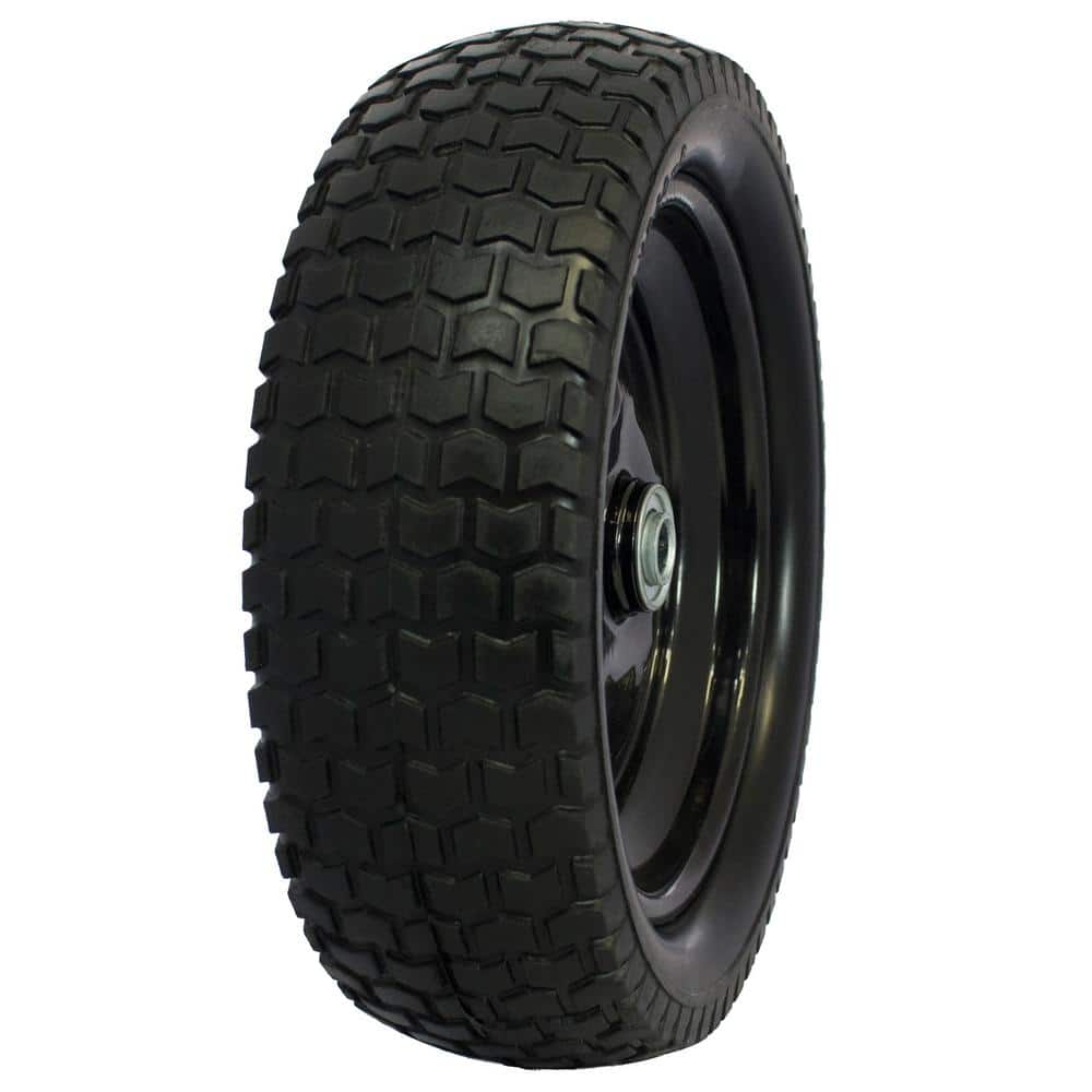 Marathon Universal Fit Flat-Free 12 in. Tire and Wheel Assembly ...