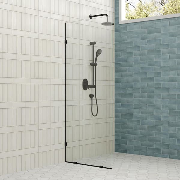 DEERVALLEY 36 in. W x 78 in. H Frameless Fixed Single Panel Shower Door ...