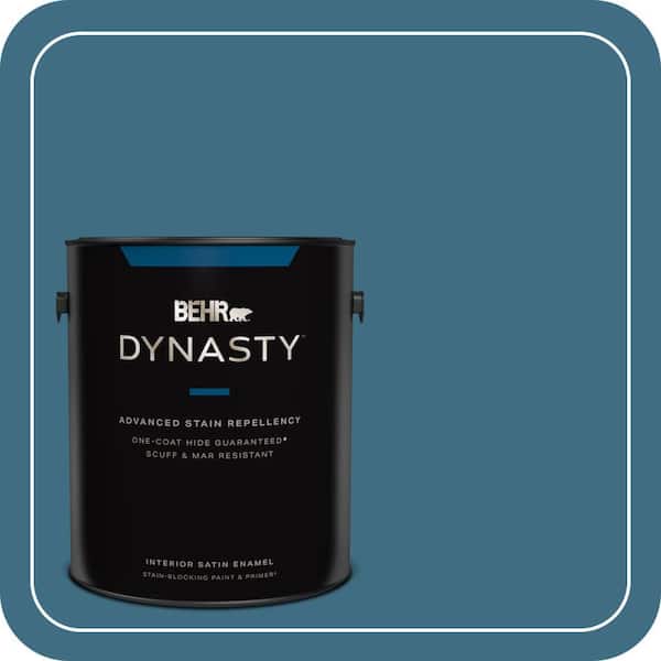 BEHR DYNASTY 1 gal. #560D-6 Seven Seas Satin Enamel Interior Stain ...