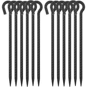 NVNOO 1/2 in. x 24 in. Heavy Duty Landscape Rebar Timber Spikes with ...