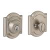 Baldwin Prestige Single Cylinder Satin Nickel Arched Deadbolt Featuring ...