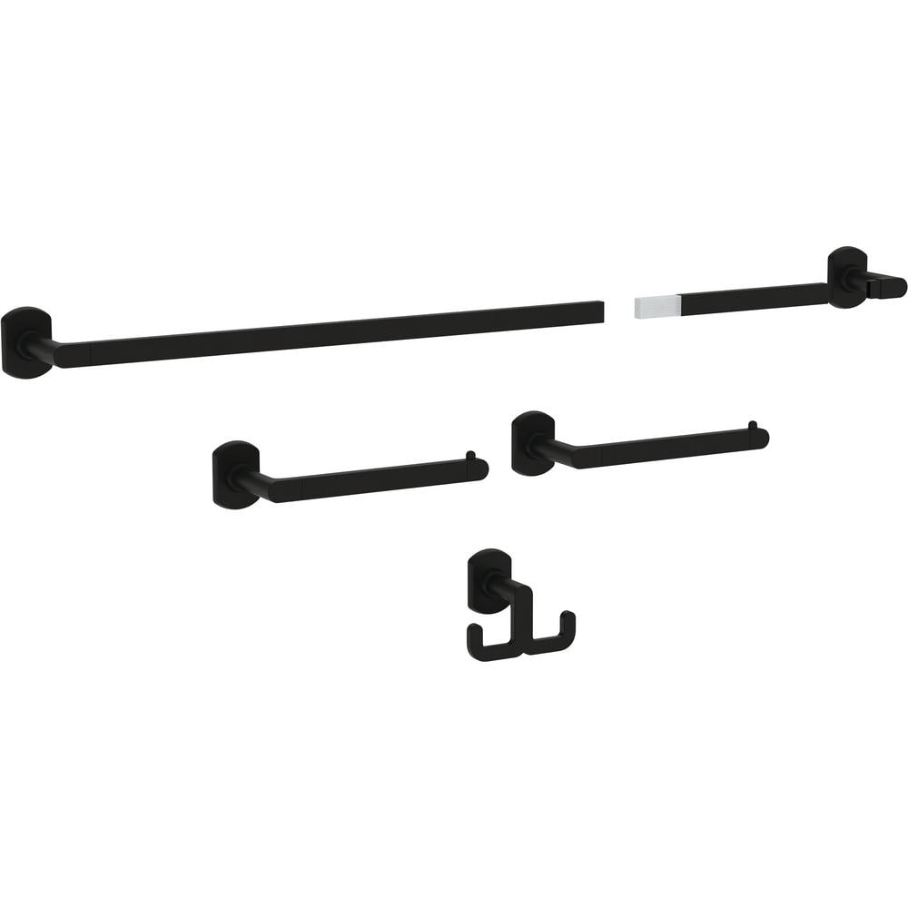 Franklin Brass Granville 4-Piece Bath Hardware Set 18 in. Towel Bar ...