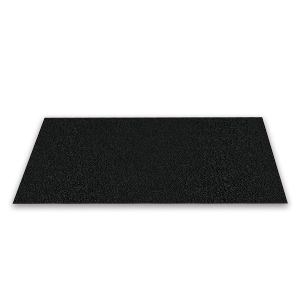 TrafficMaster Black 42 in. x 72 in. x 0.75 in. Rubber All Purpose Commercial Floor Mat 1 Mat 21 sq. ft. W RBLKMAT42X72 The Home Depot