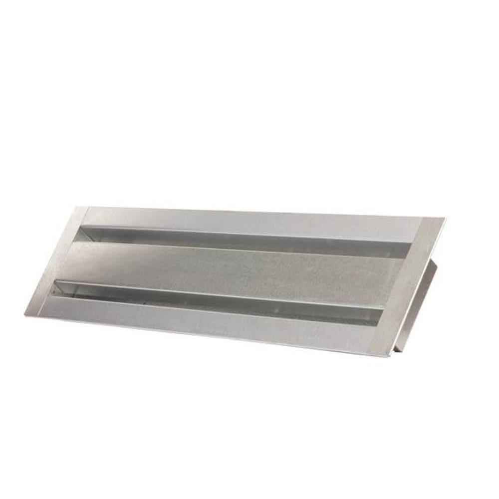 3.5 in. x 14 in. Galvanized Steel Brandguard Soffit Vent Fire/Ember ...