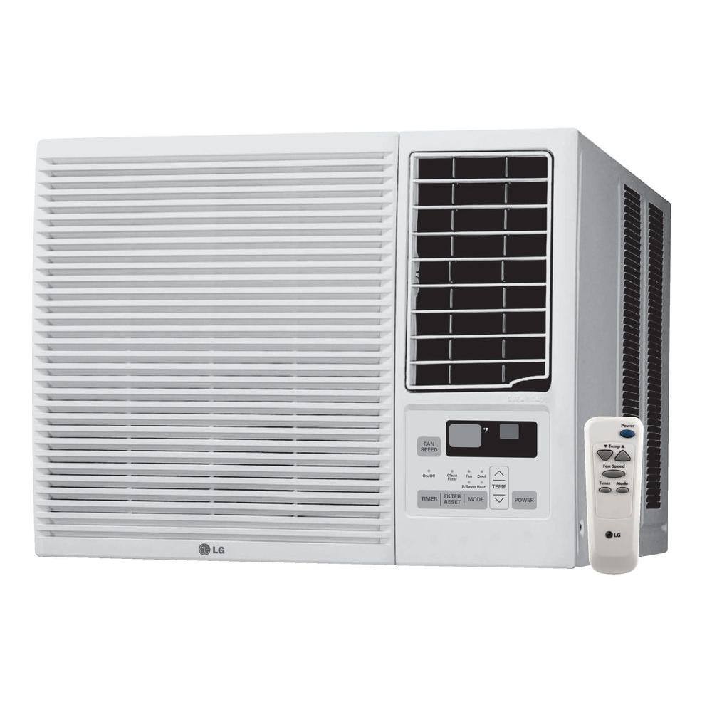 LG 7,000 BTU Window Air Conditioner with Cool, Heat and Remote LW7014HR ...