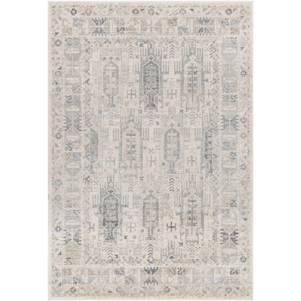 Livabliss Alpharetta Gray Tribal 7 ft. x 9 ft. Indoor Area Rug APH2302 ...