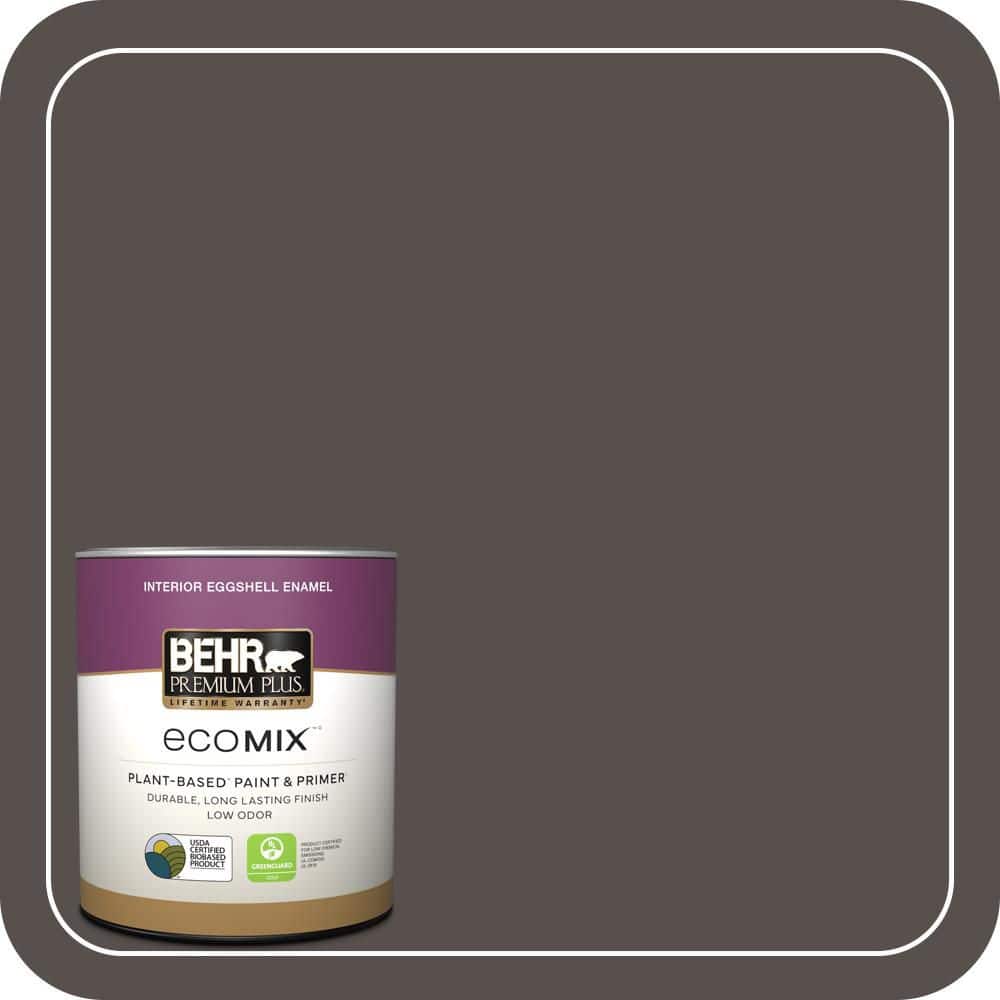 BEHR PREMIUM PLUS 1 qt. #ECC-41-2 Willow Wood Eggshell Enamel EcoMix ...