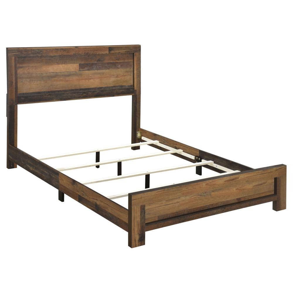 Reviews for Coaster Sidney Brown Pine Wood Frame Queen Panel Bed | Pg 1 ...