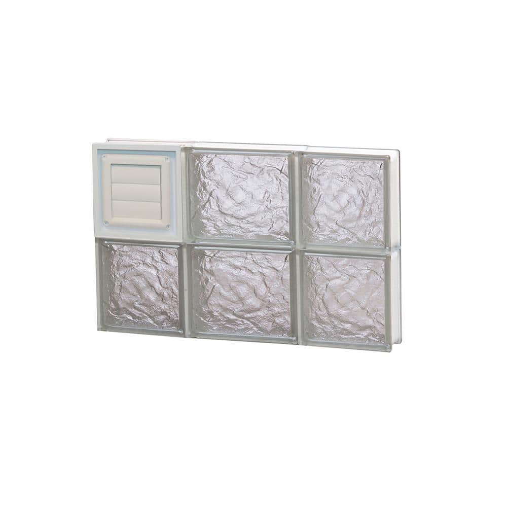 Clearly Secure 19.25 in. x 11.5 in. x 3.125 in. Frameless Ice Pattern ...