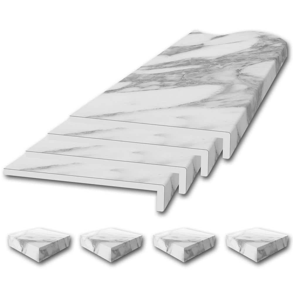 FlexStone Window Sill Trim Kit in Calacatta White FLXWTK648R4CW - The ...