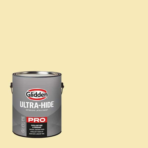 Glidden Ultra-Hide 1 gal. PPG1214-3 Banana Brulee Semi-Gloss Interior ...