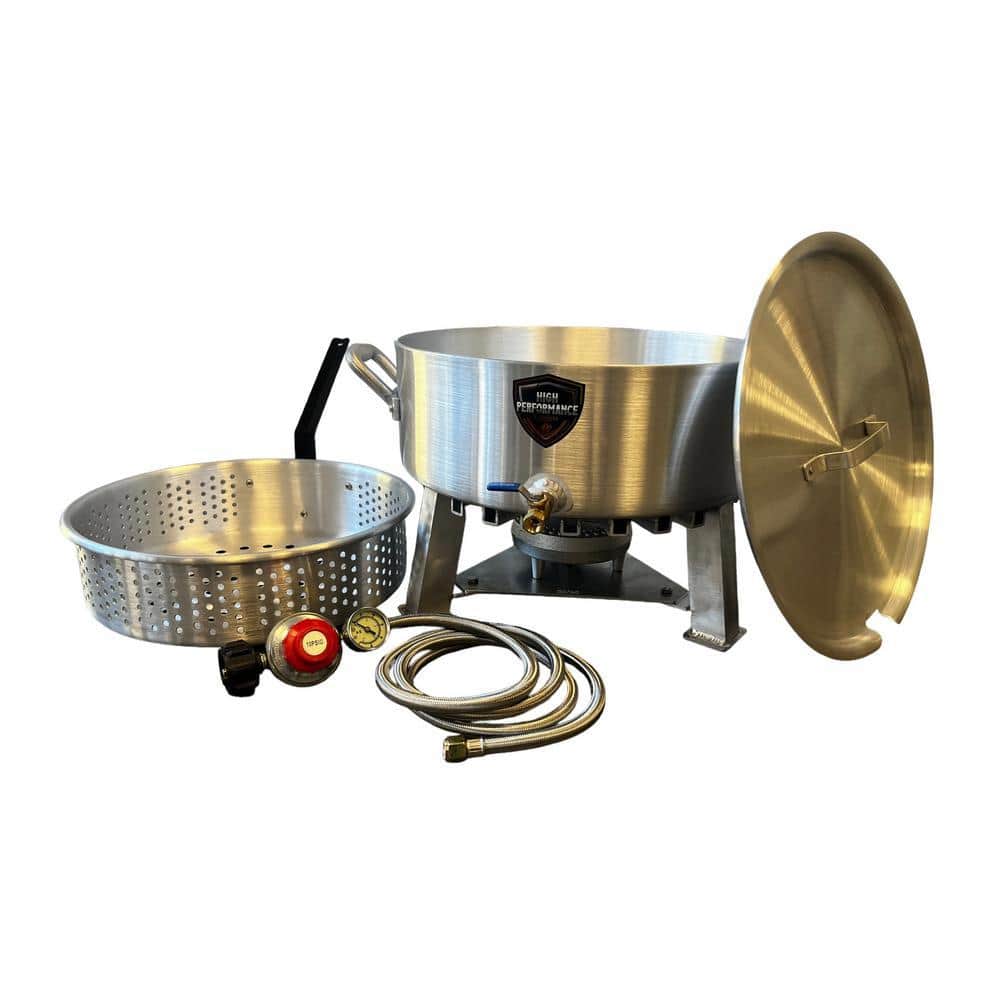 HIGH PERFORMANCE COOKERS 18 qt. Fish Fryer and Brazier Powered Pot with ...
