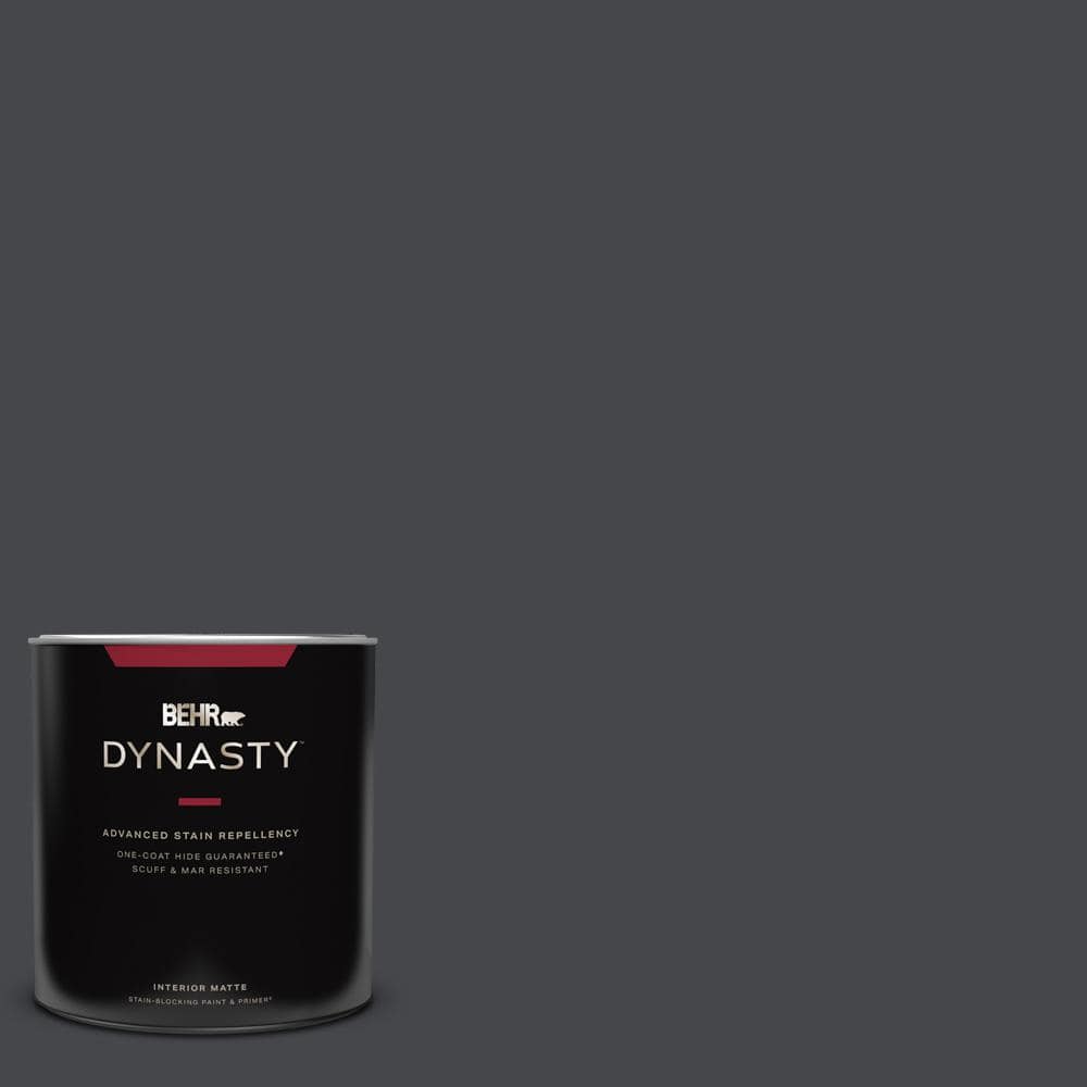 BEHR DYNASTY 1 qt. #PPU26-23A Dark Secret Matte Interior Stain-Blocking ...