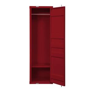 Acme Furniture Cargo Red Metal 20 in. Wardrobe 35955 - The Home Depot