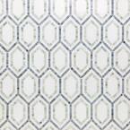 Ivy Hill Tile Halfmoon Gris 8.97 in. x 11.96 in. Polished Marble Floor ...