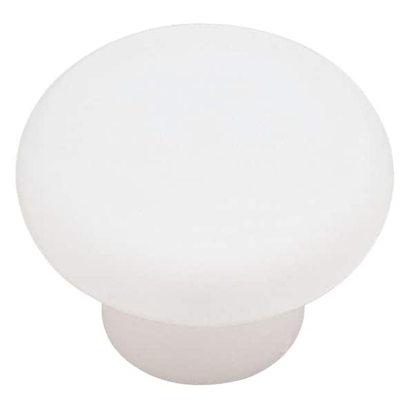 Liberty 1-3/8 in. (35mm) White Plastic Round Cabinet Knob (10-Pack ...