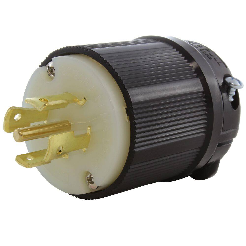 AC WORKS NEMA 20 Amp 3 Phase 120 208 Volt 3PY 5 Wire Locking Male Plug AC WORKS NEMA 20 Amp 3 Phase 120 208 Volt 3PY 5 Wire Locking Male Plug