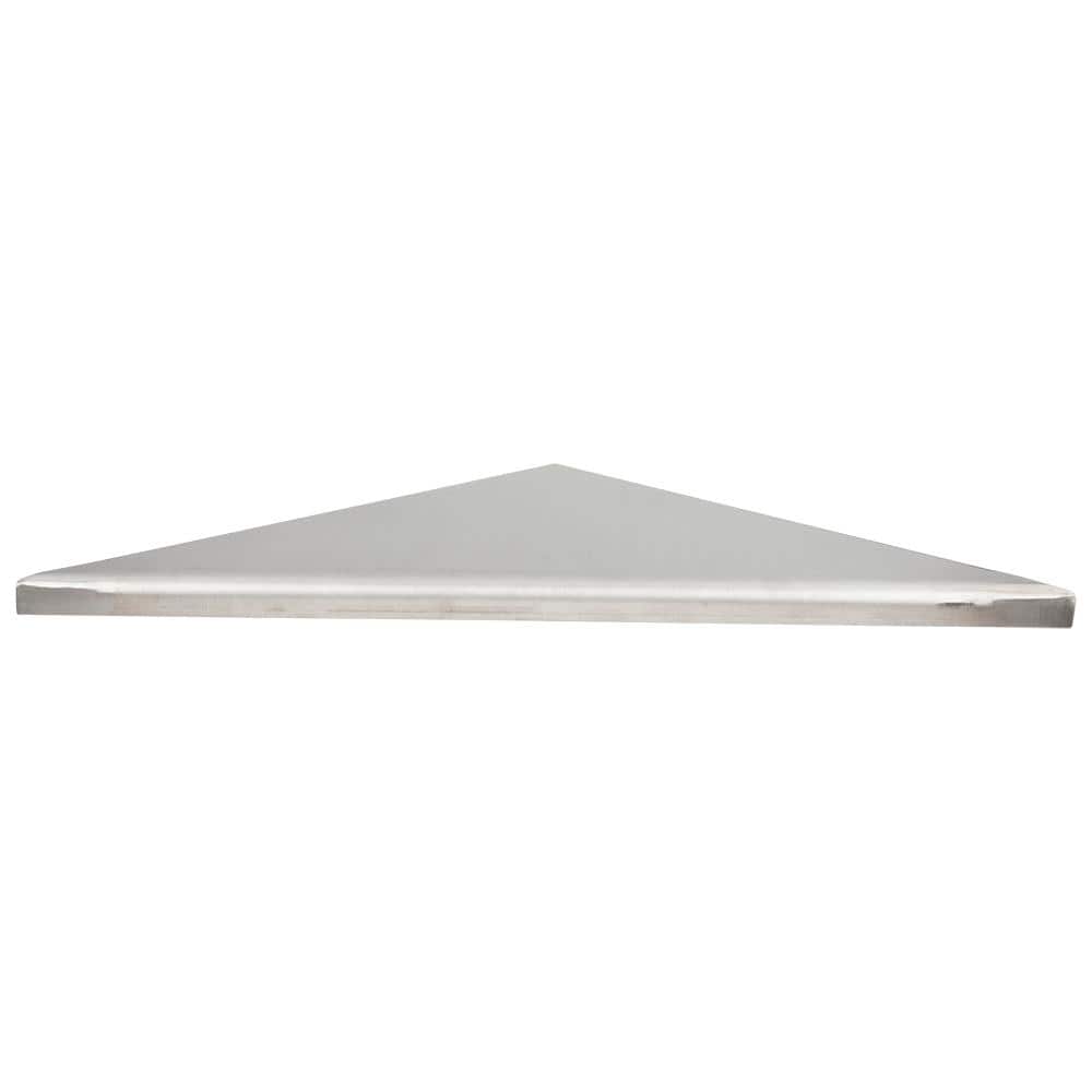 Federal Brace Mariana 18 in. x 18 in. Stainless Steel Corner Bench ...