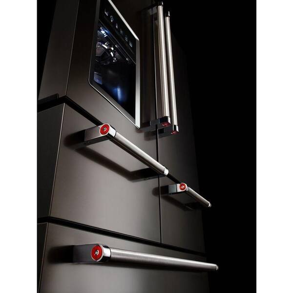 KitchenAid 25.8 cu. ft. French Door Refrigerator in Black Stainless ...