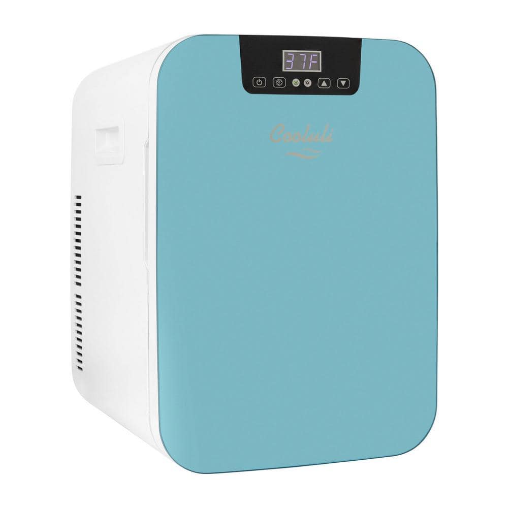 COOLULI Concord 0.7 cu. ft. Retro Mini Fridge in Blue without Freezer ...