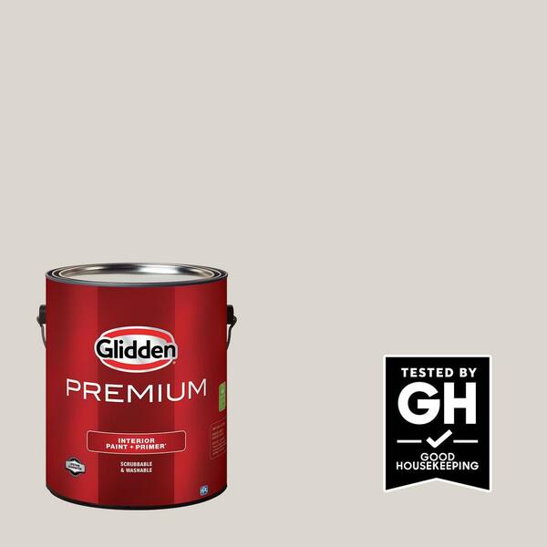 Glidden Premium 1 gal. PPG1025-2 Silent Smoke Satin Interior Latex ...