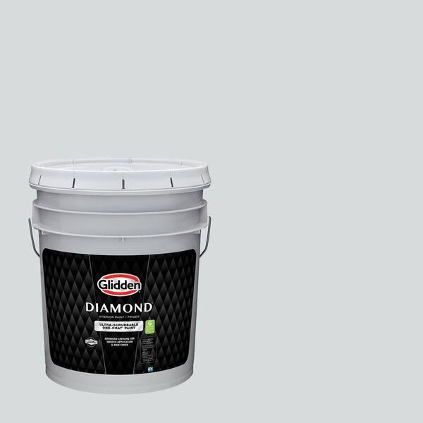 Glidden Diamond 5 gal. PPG1037-1 Sea Frost Ultra-Flat Interior Paint ...