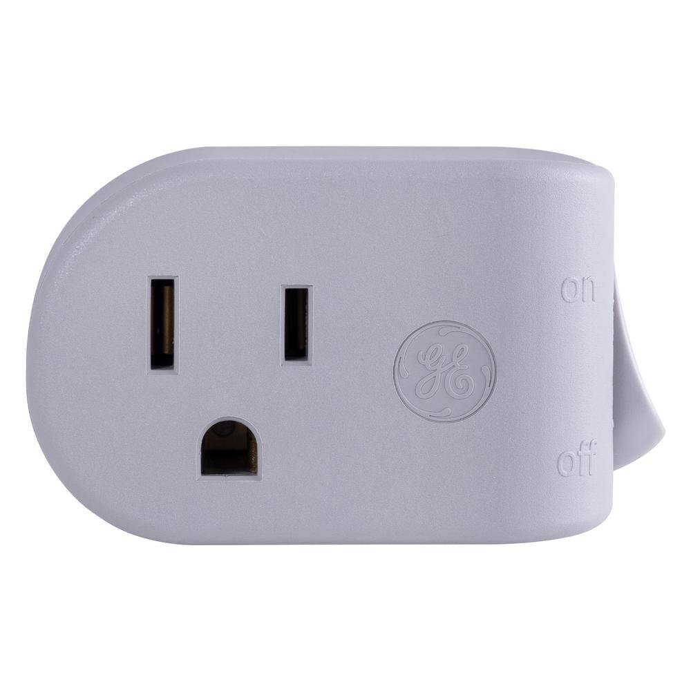 UltraPro 1-Outlet Grounded On/Off Power Switch Plug-In Gray 45203 - The ...