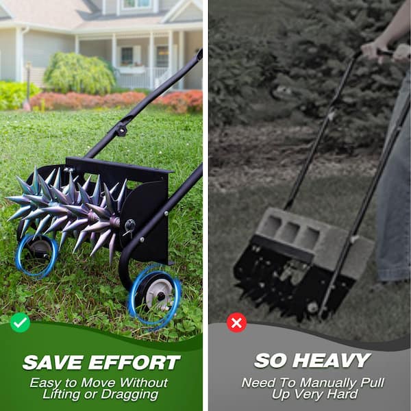 Unbranded 18 in. Push Spike Aerator MLA 001 HD28