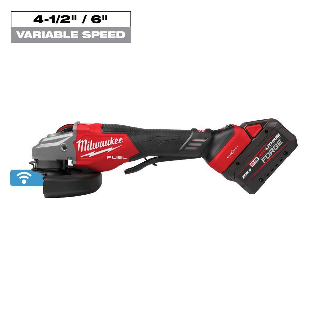 Milwaukee M18 FUEL ONE-KEY 18V Lith-Ion Brushless Cordless 4-1/2 in./6 ...