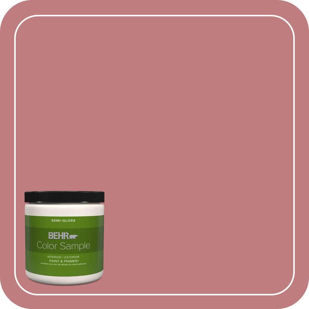 BEHR PREMIUM PLUS 8 oz. #MQ1-12 Chick Flick Semi-Gloss Interior ...