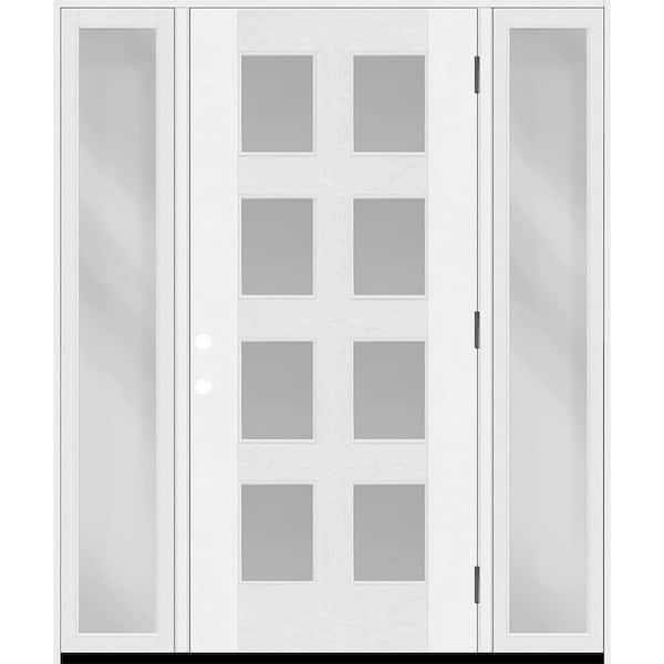 Reviews for Steves & Sons Regency 60 in. x 80 in. 8L Modern Clear Glass ...