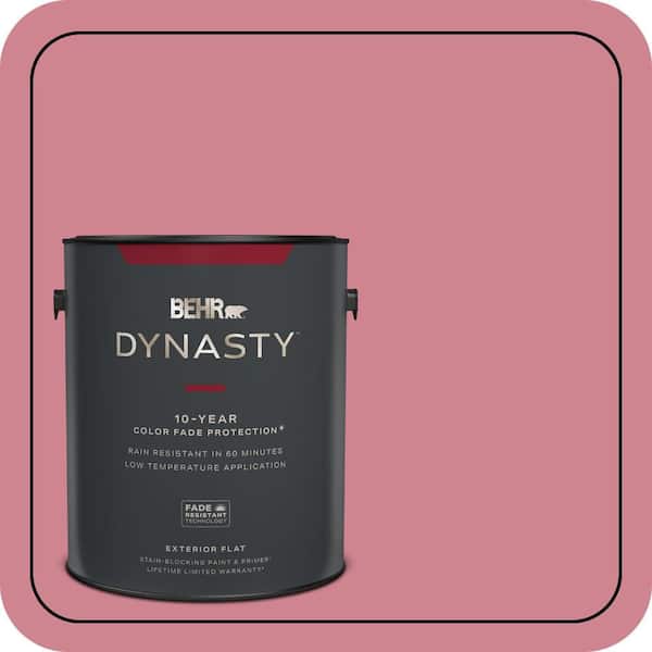 BEHR DYNASTY 1 gal. #130D-4 Rose Sachet Flat Exterior Stain-Blocking ...