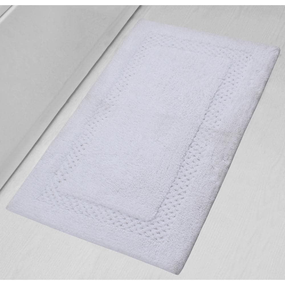HOME WEAVERS INC Classy 100% Cotton Bath Rugs Set, 24 in. x40 in ...
