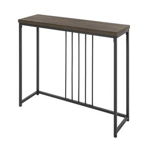 Homy Casa Zen 47.2 in. Brown Rectangular MDF Console Table ZEN CONSOLE ...