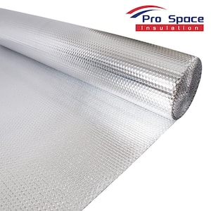 Pro Space 48 in. x 25 ft. Radiant Barrier Bubble Aluminum Foil ...