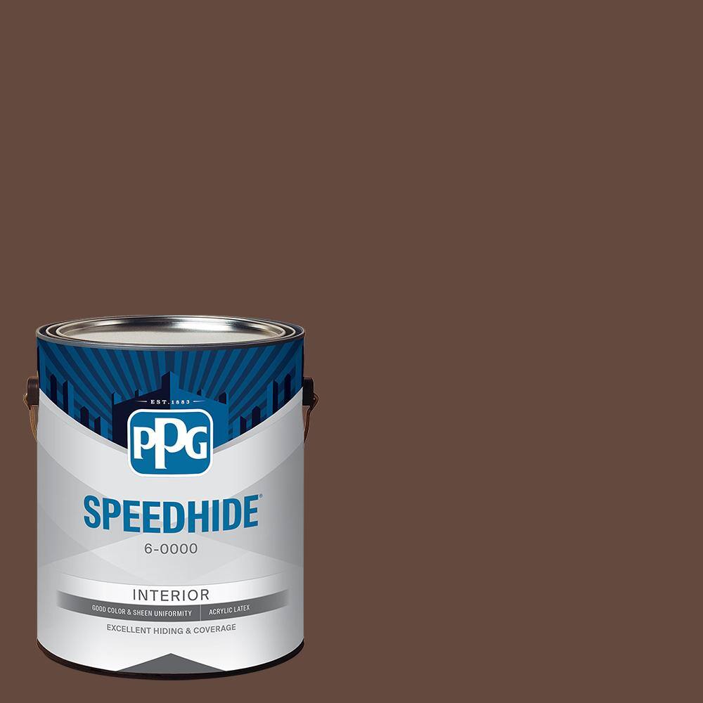 SPEEDHIDE 1 gal. PPG1073-7 Fudge Satin Interior Paint PPG1073-7SH-1SA ...