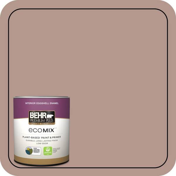 BEHR PREMIUM PLUS 1 qt. #N160-4 Sonora Rose Eggshell Enamel EcoMix ...