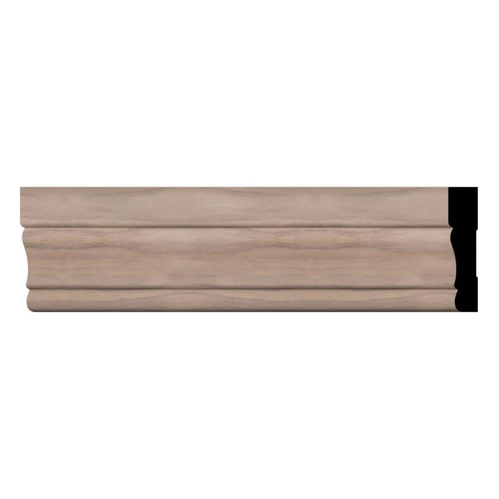 Ekena Millwork WM443 0.63 in. D x 3.25 in. W x 96 in. L Wood (Walnut ...