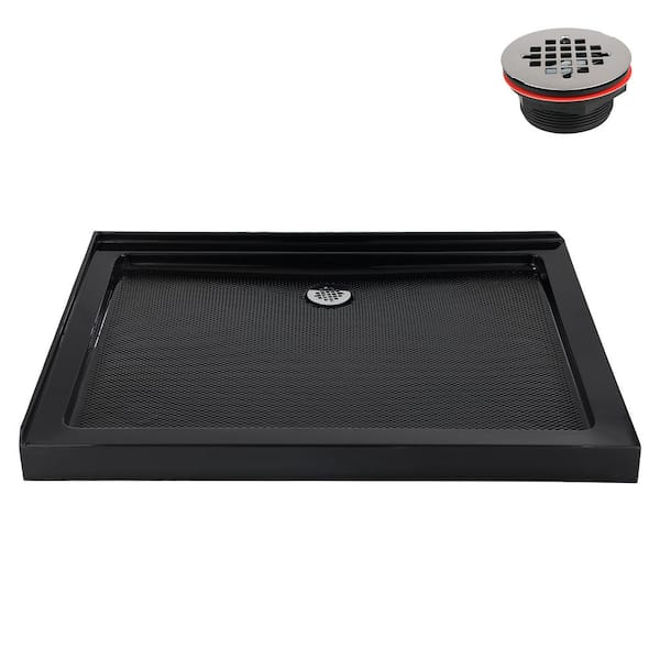 Streamline 48 in. L x 36 in. W Corner Acrylic Shower Pan Base in Glossy ...