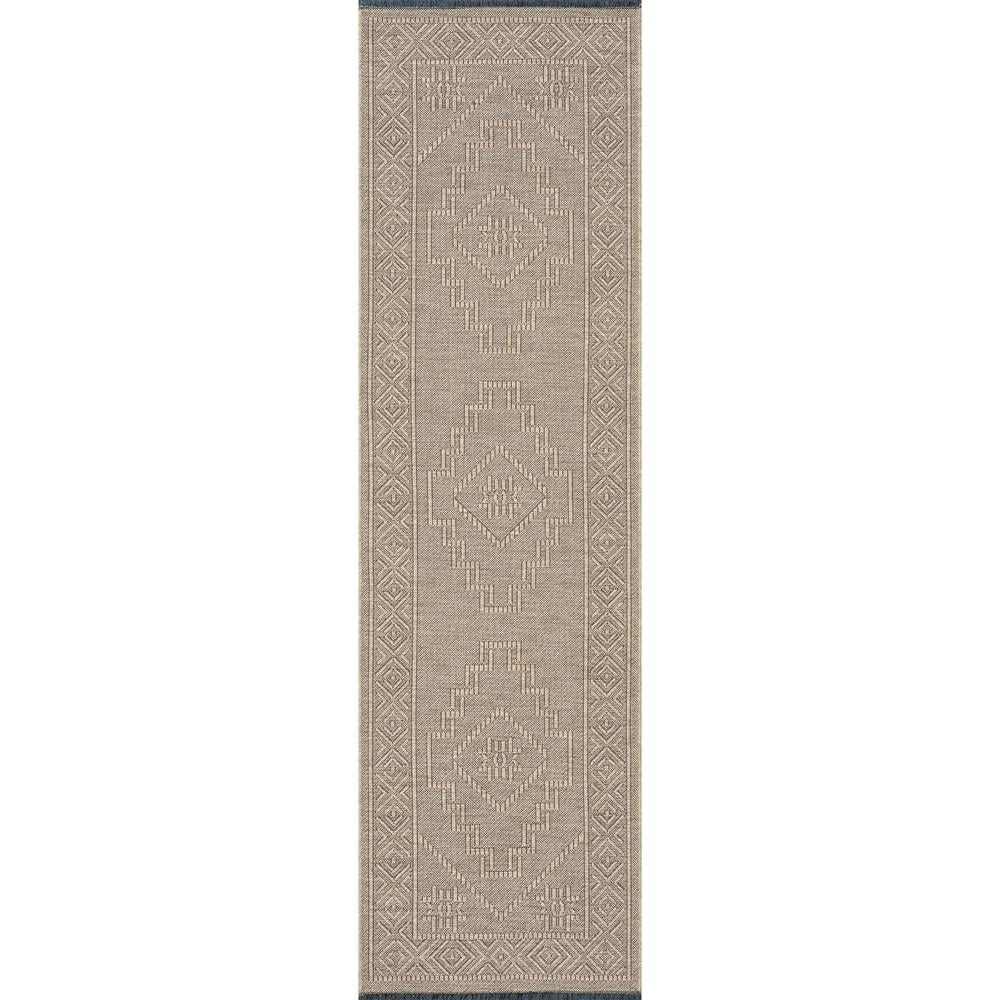 Tayse Rugs Alma Brown 2 ft. x 8 ft. Moroccan Machine Washable Indoor ...