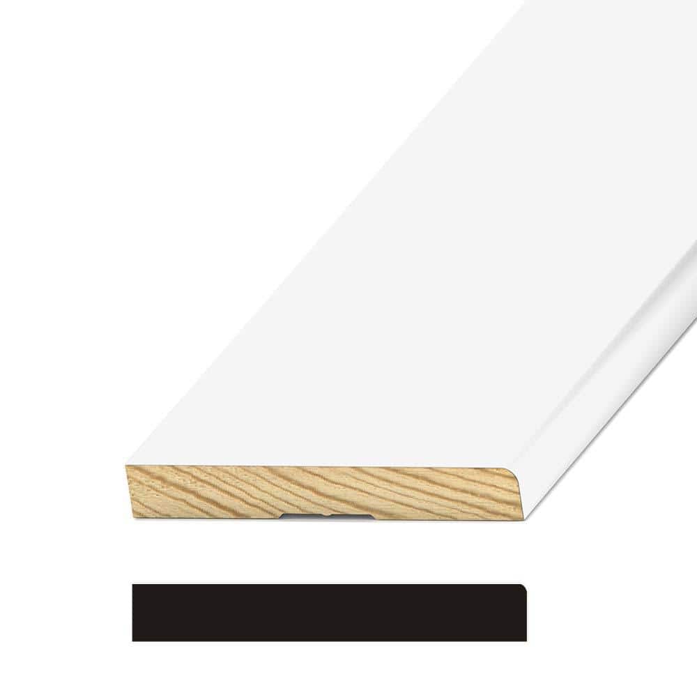 Kelleher Pro Pack 1/2 in. x 4-1/2 in. x 144 in. Primed Pine Baseboard ...