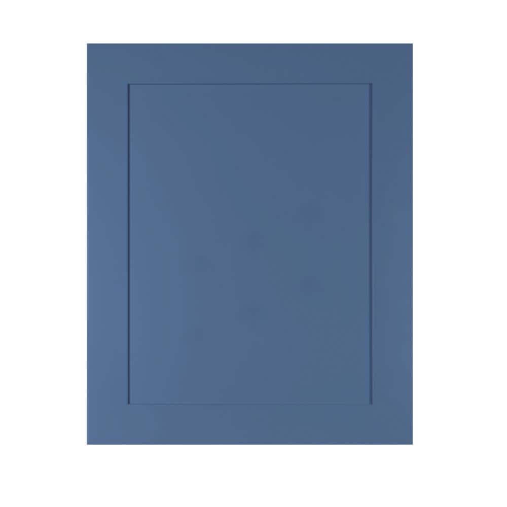 LIFEART CABINETRY Lancaster Shaker Blue Decorative Door Panel 24-in. W ...